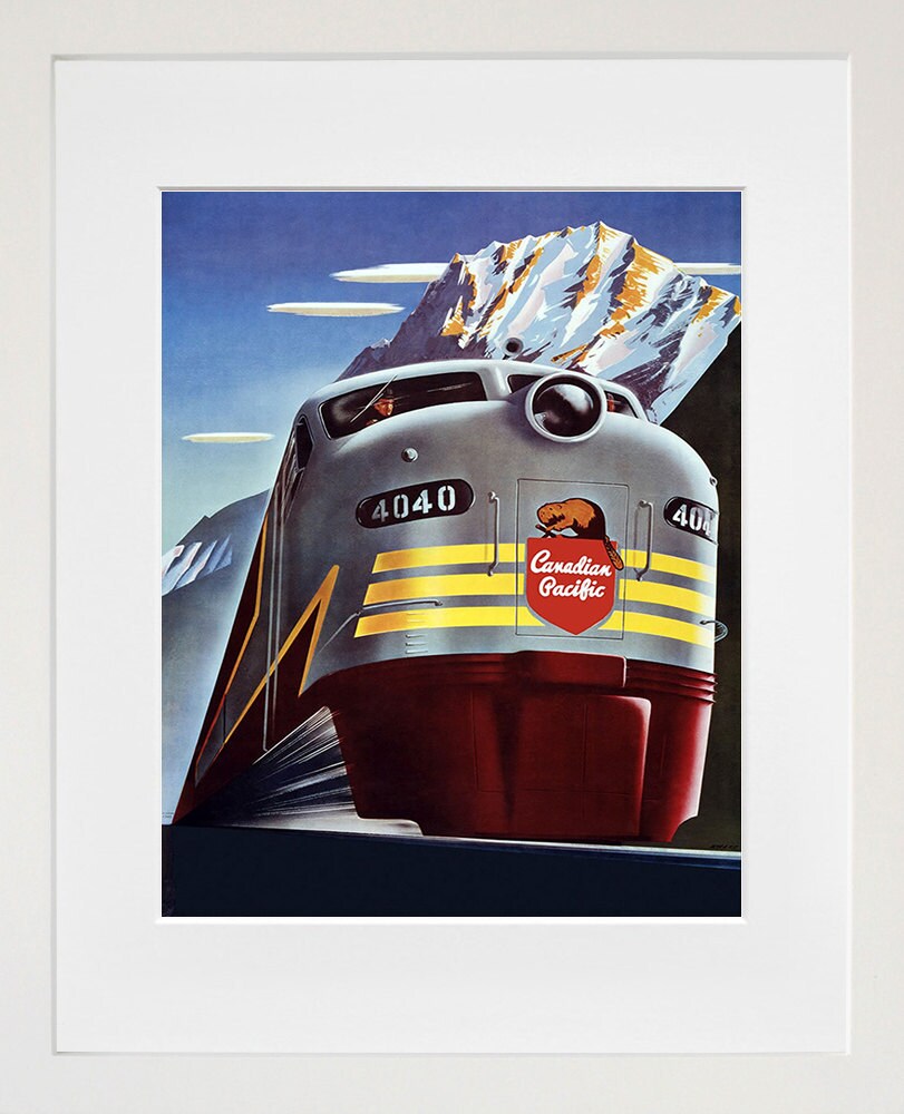 Train Art Travel Poster Railroad Print TR70 - Etsy