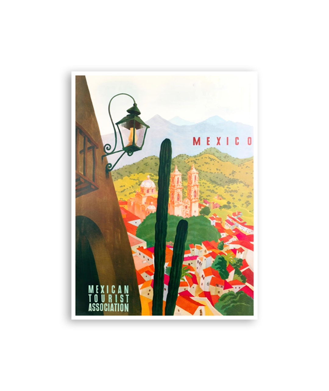 Vintage Mexico Art Travel Poster Mexican Decor Mexico Print (XR4209) - Etsy