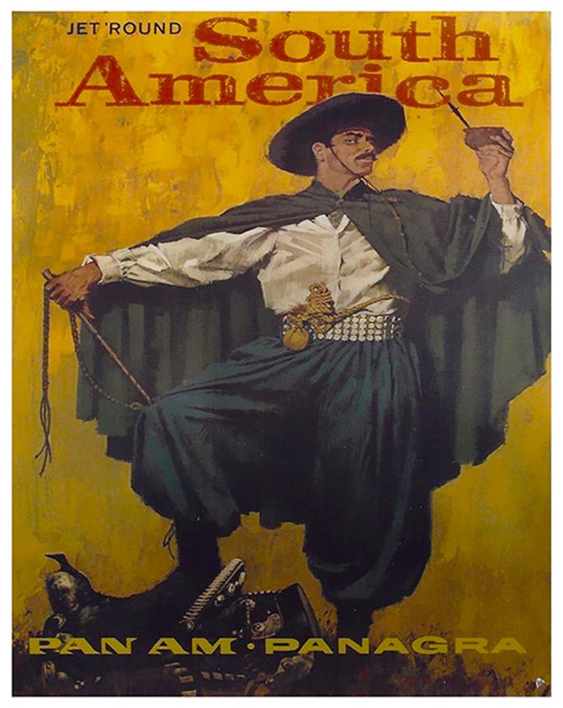 South America Travel Poster Art Print Home Decor XR152 | Etsy