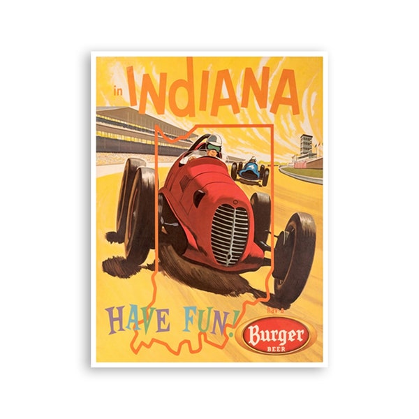 Indy Car Poster - Etsy
