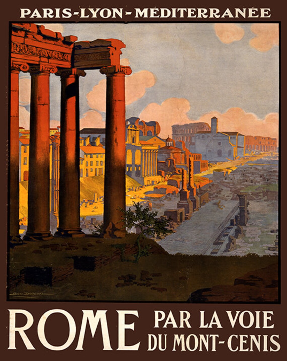 Roman Art Print Rome Travel Poster Home Decor ZT343 - Etsy