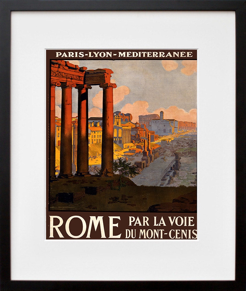 Roman Art Print Rome Travel Poster Home Decor ZT343 - Etsy