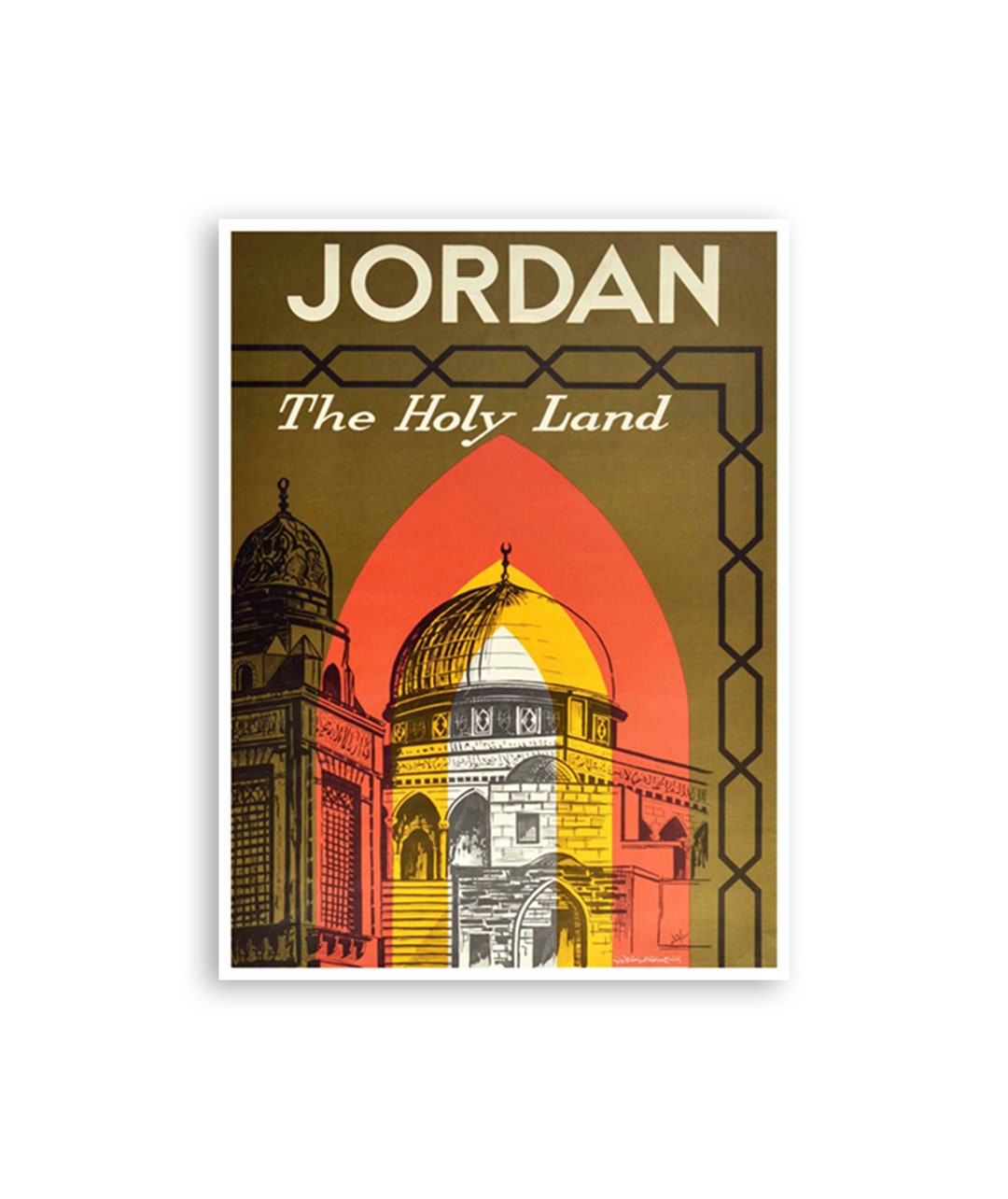 Jordan Travel Art Holy Land Poster Print XR3793 - Etsy