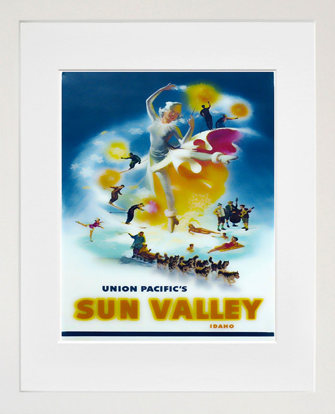Idaho Travel Art Sun Valley Poster Print Ski Home Decor - Etsy