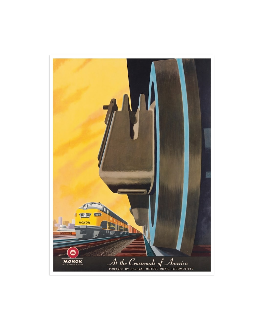 Railroad Poster Bern Hill Art Train Print (xr1715)a - Etsy