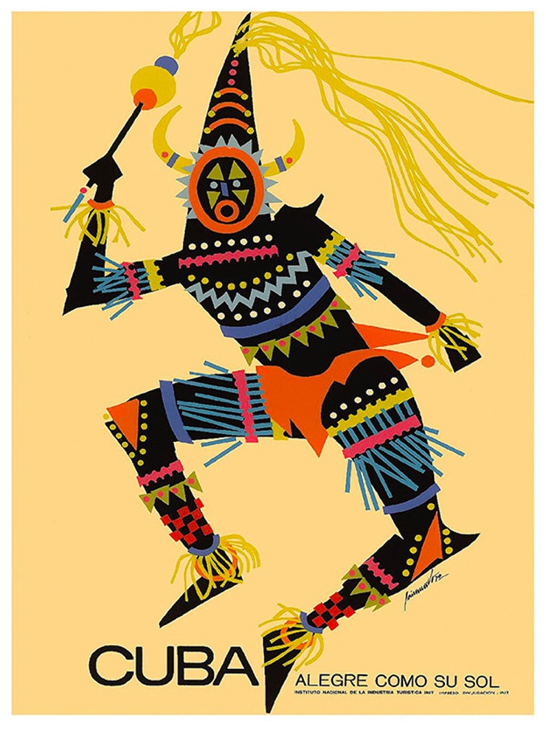 Art Cuba Travel Print Cuban Vintage Poster (TR149) - Etsy