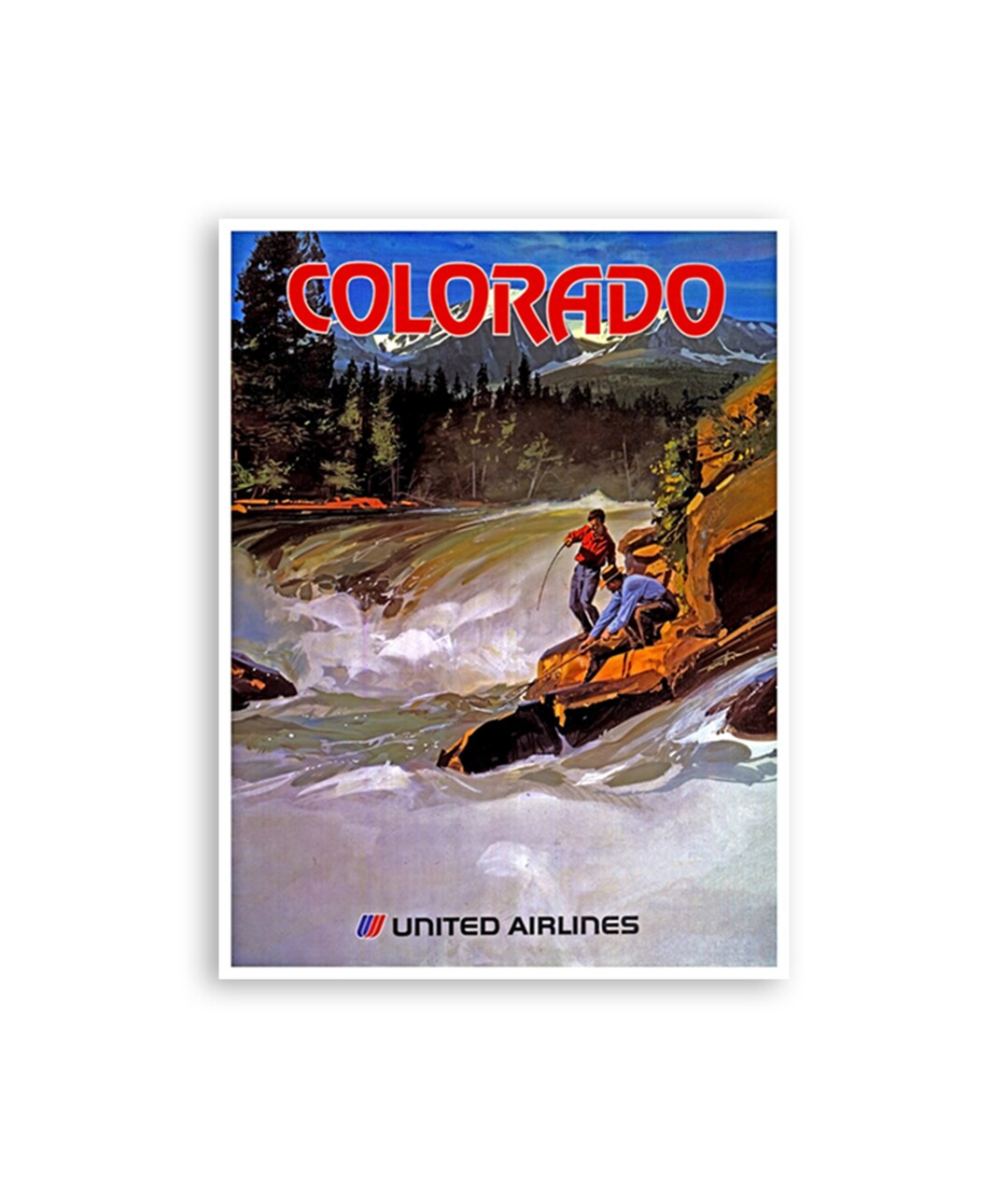 Colorado Travel Poster Airline Tourism Print (TR27) - Etsy