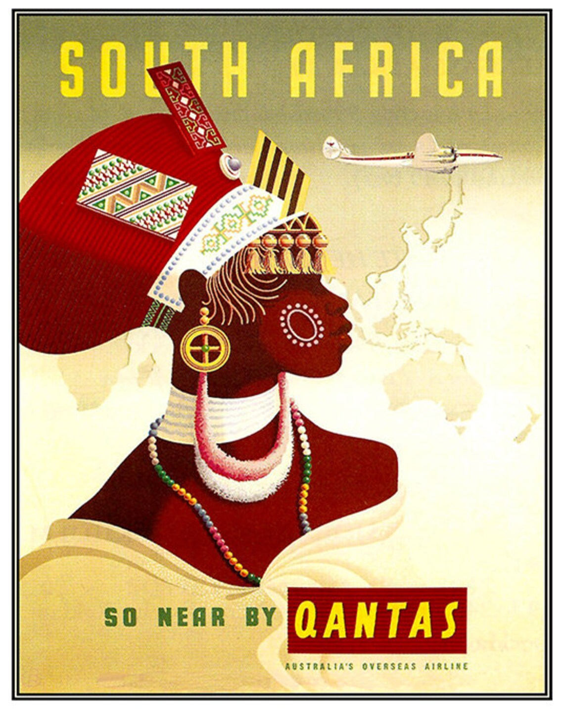 South Africa Travel Poster African Wall Art Print Home Decor - Etsy