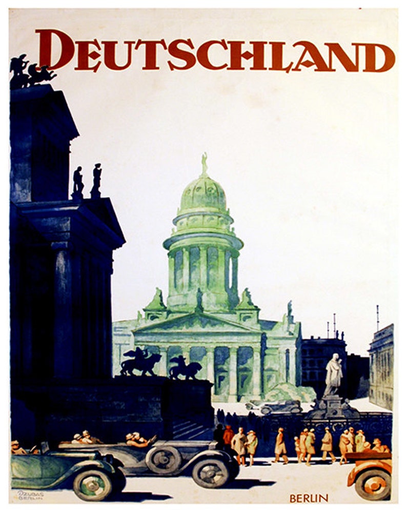Germany Travel Poster German Art Print Home Decor ZT380 | Etsy