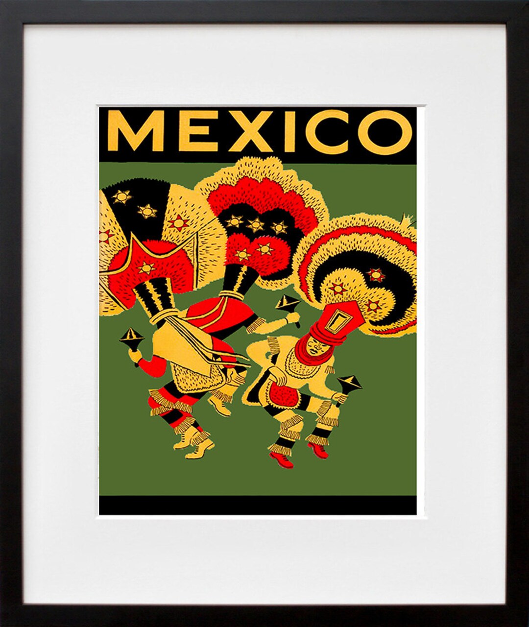 Mexico Travel Poster Mexican Art Print Home Decor (ZT399) - Etsy