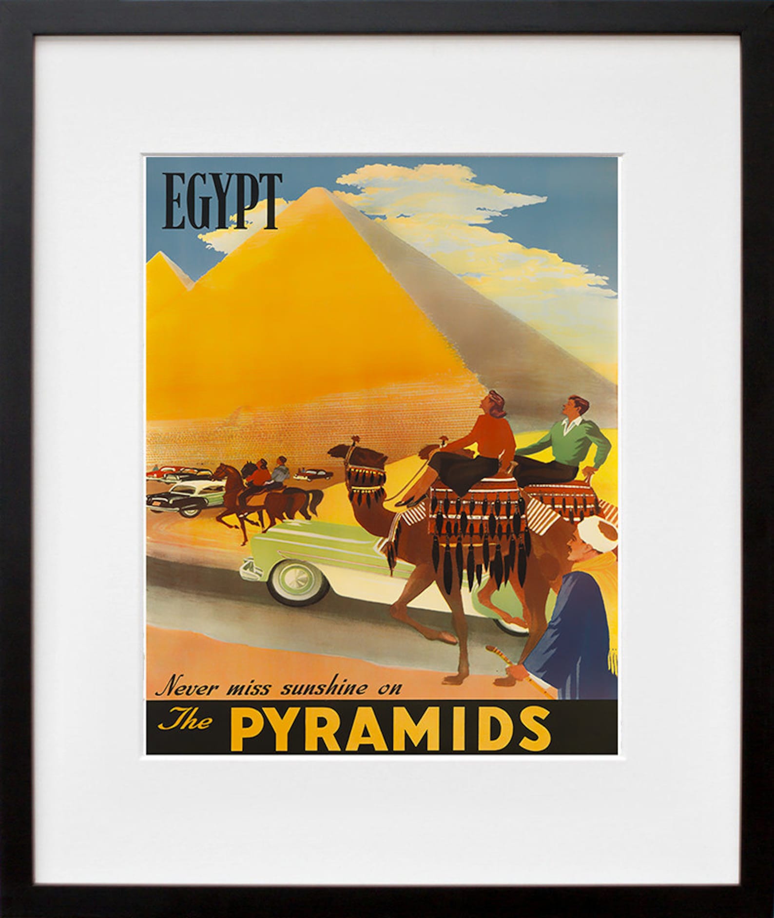 Egypt Art Vintage Travel Poster Print Home Egyptian Wall Decor - Etsy