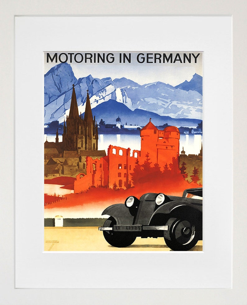 German Travel Art Germany Poster Print Vintage Home Decor - Etsy
