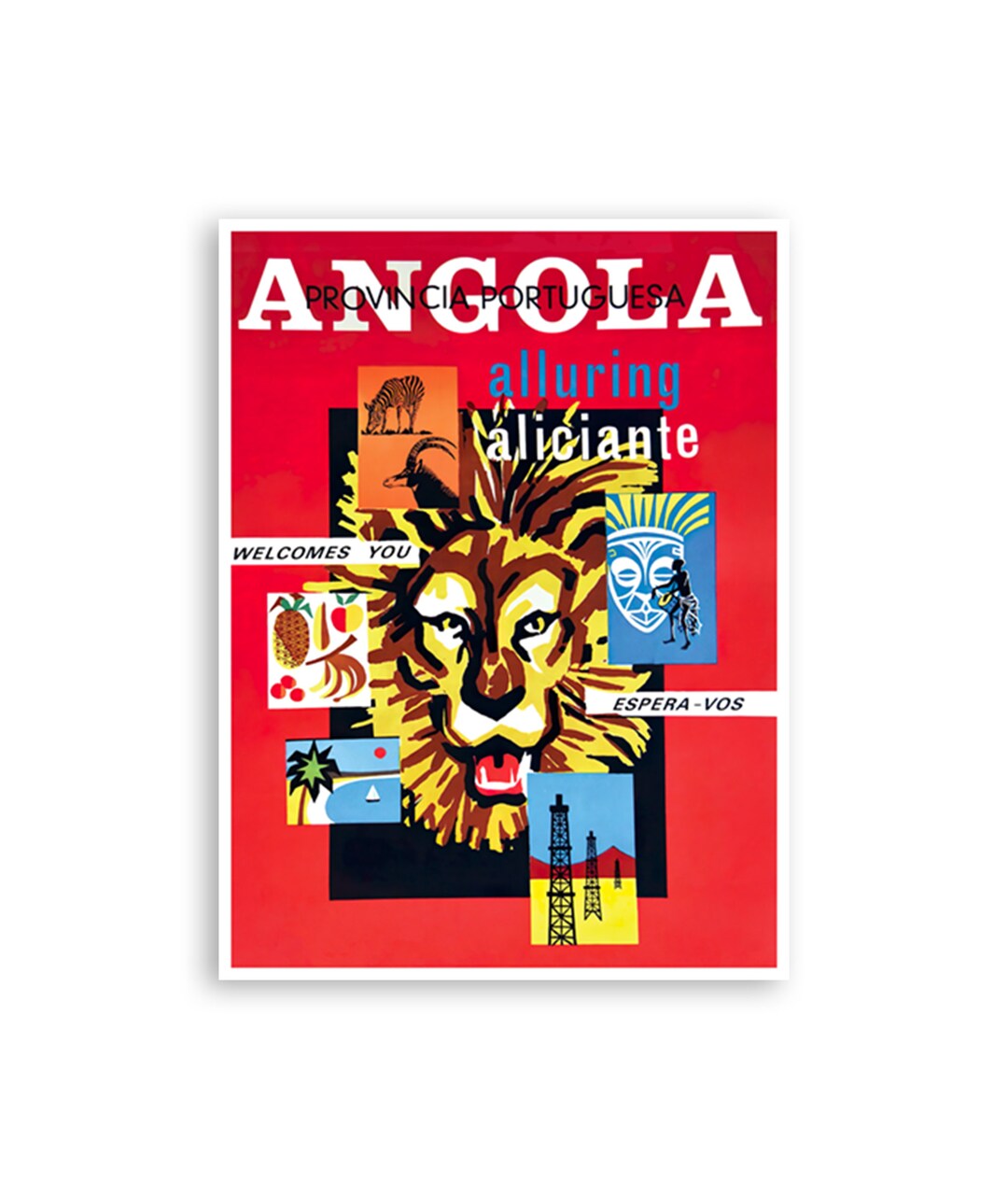 Angola Africa Art Print African Travel Poster (XR4203) - Etsy
