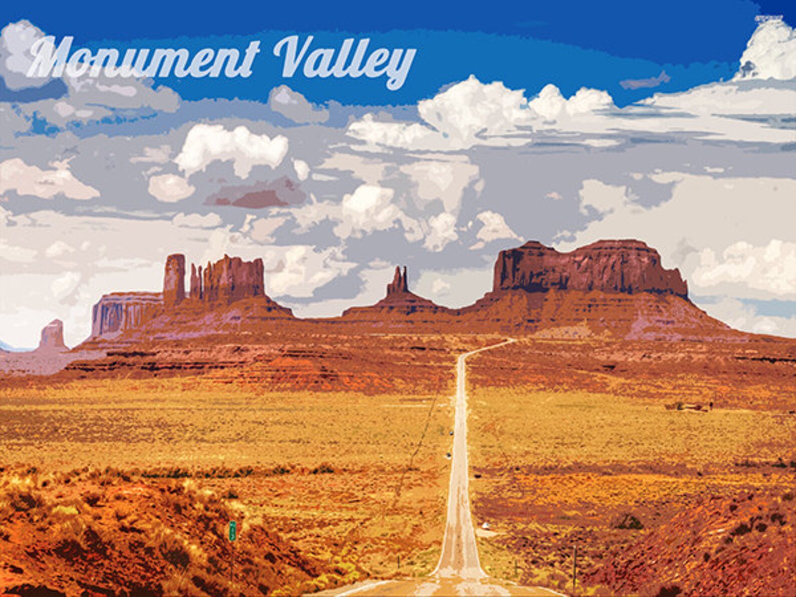 Monument Valley Poster Travel Art Print Home Decor ZB18 - Etsy