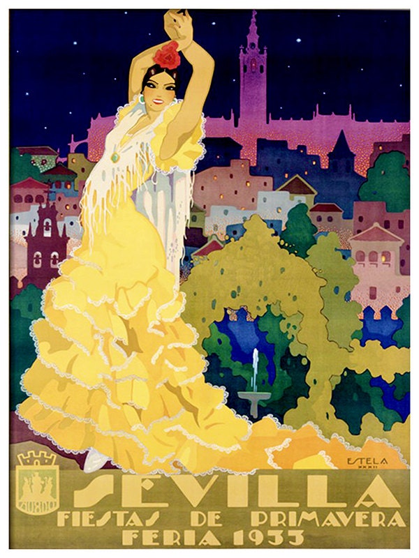 Travel Art Spain Print Poster Spanish Vintage Home Decor - Etsy