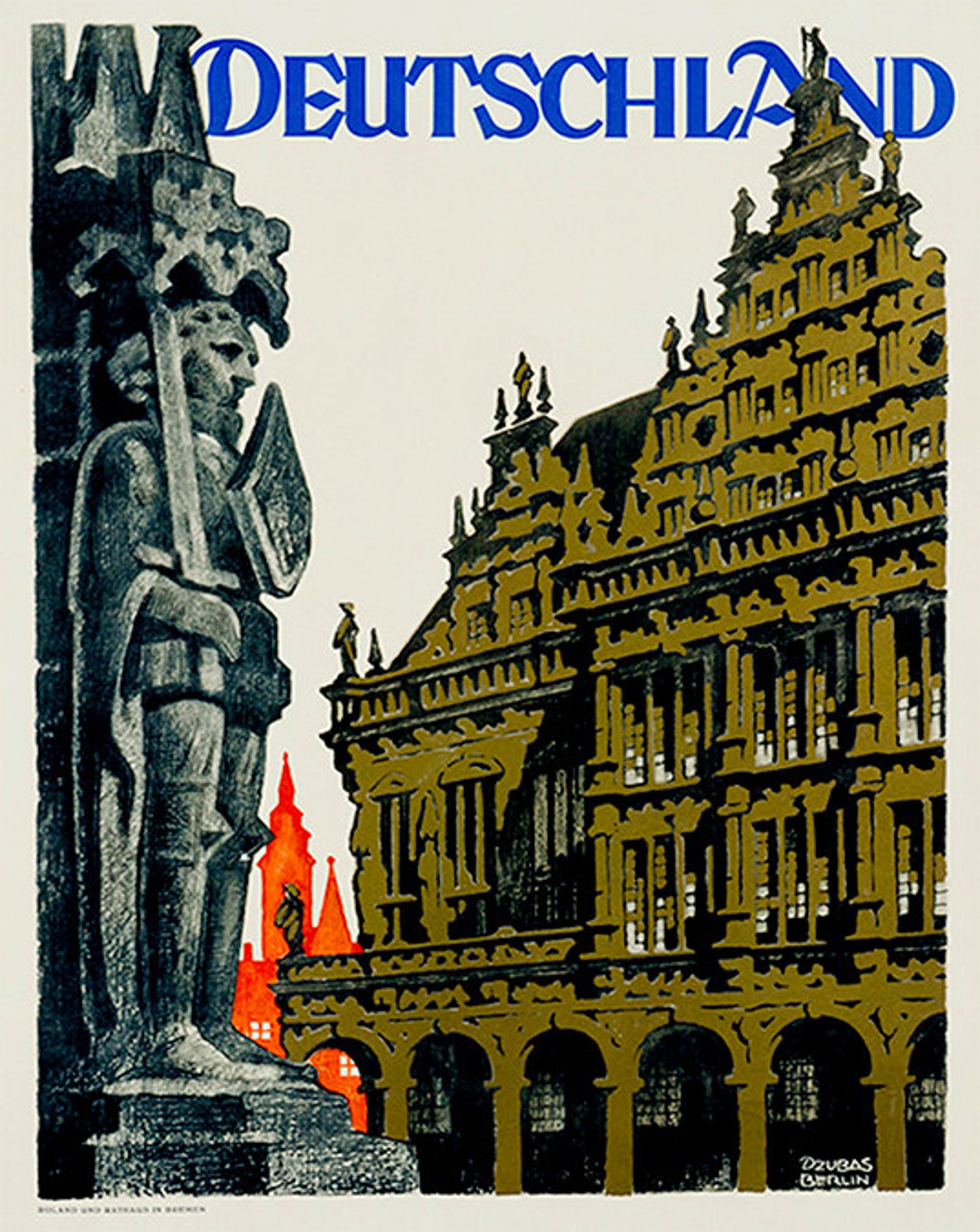 Germany Travel Poster German Wall Art Print Home Decor ZT633 | Etsy