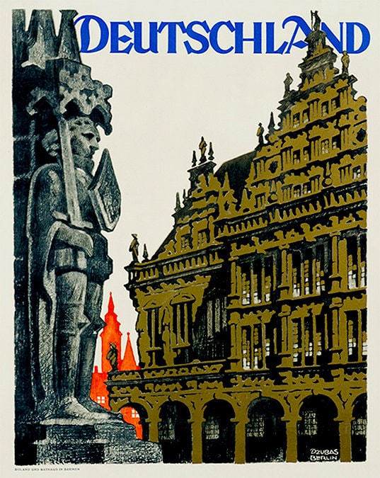 Germany Travel Poster German Wall Art Print Home Decor ZT633 | Etsy