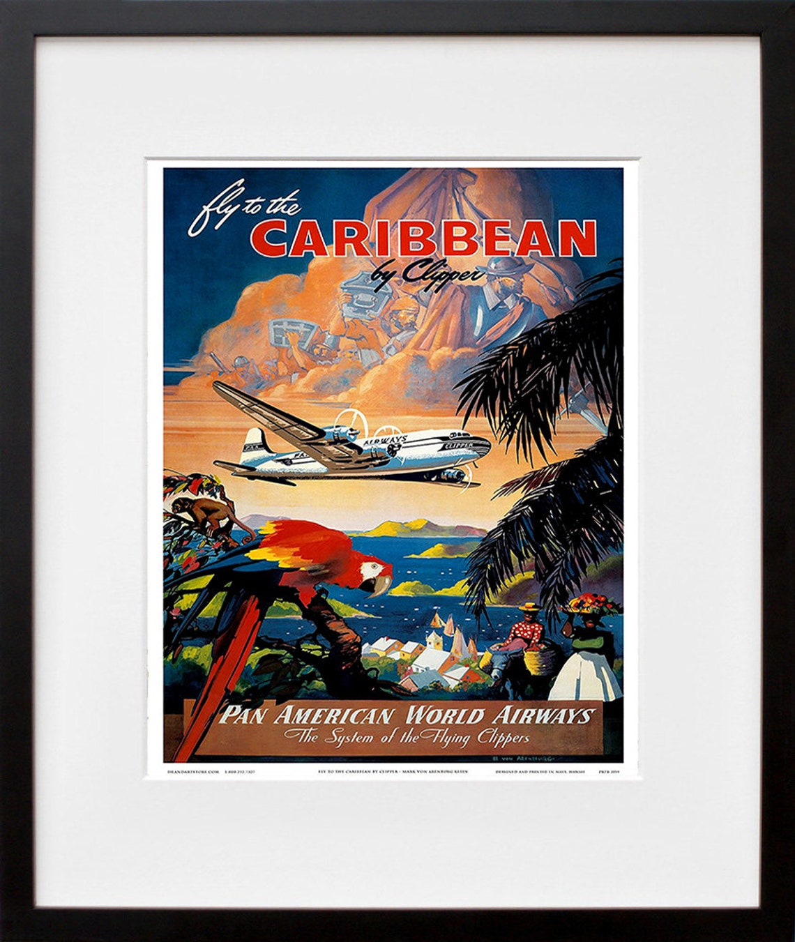 Caribbean Travel Poster Wall Art Print Home Decor ZT611 - Etsy