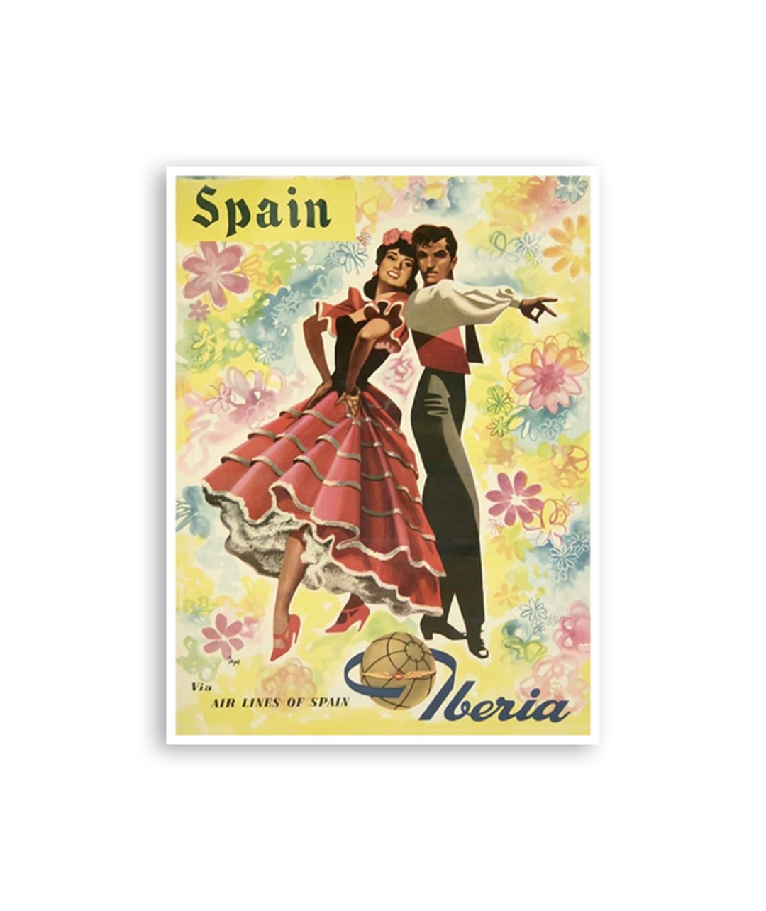 Spain Art Retro Poster Spanish Art Travel Poster Wall Art Print ZT491 ...