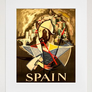 Spain Travel Poster Historic Spanish Art Print (zt157)a - Etsy
