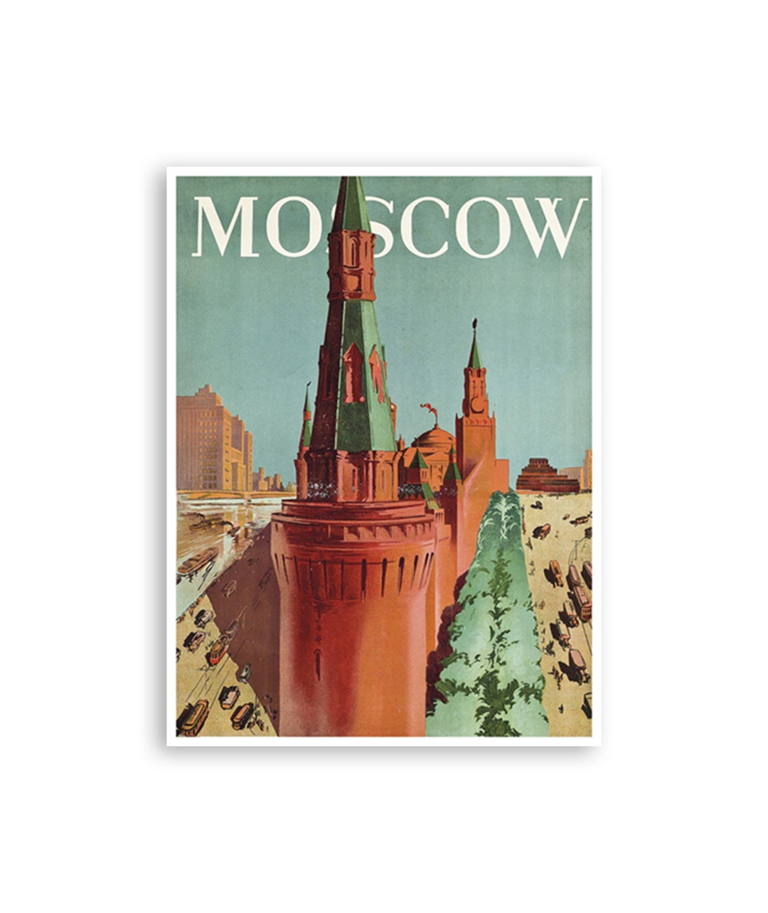 Moscow Travel Poster Russia Art Print Home Decor XR3146 - Etsy