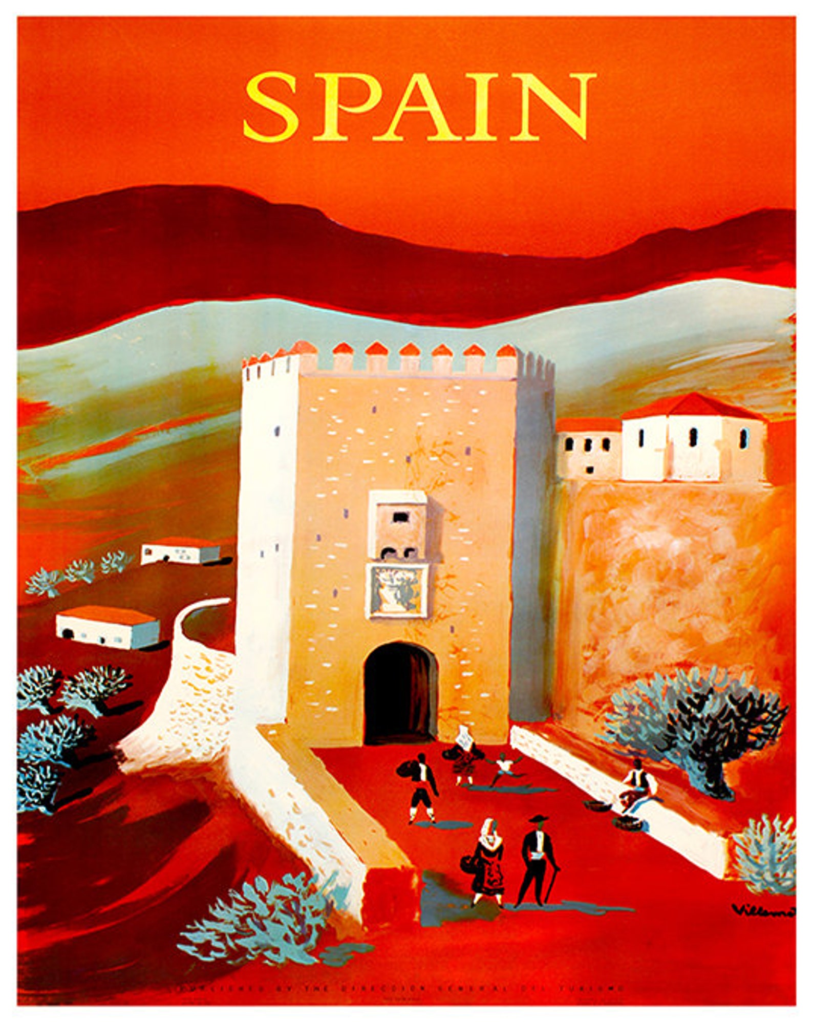 Spain Travel Poster Spanish Wall Art Print Home Decor ZT598 | Etsy