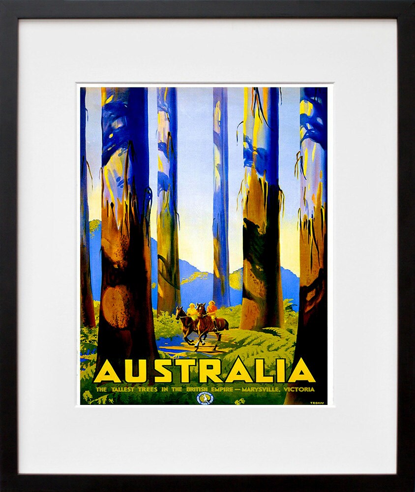 Australia Travel Poster Home Decor Australian Wall Art Print | Etsy