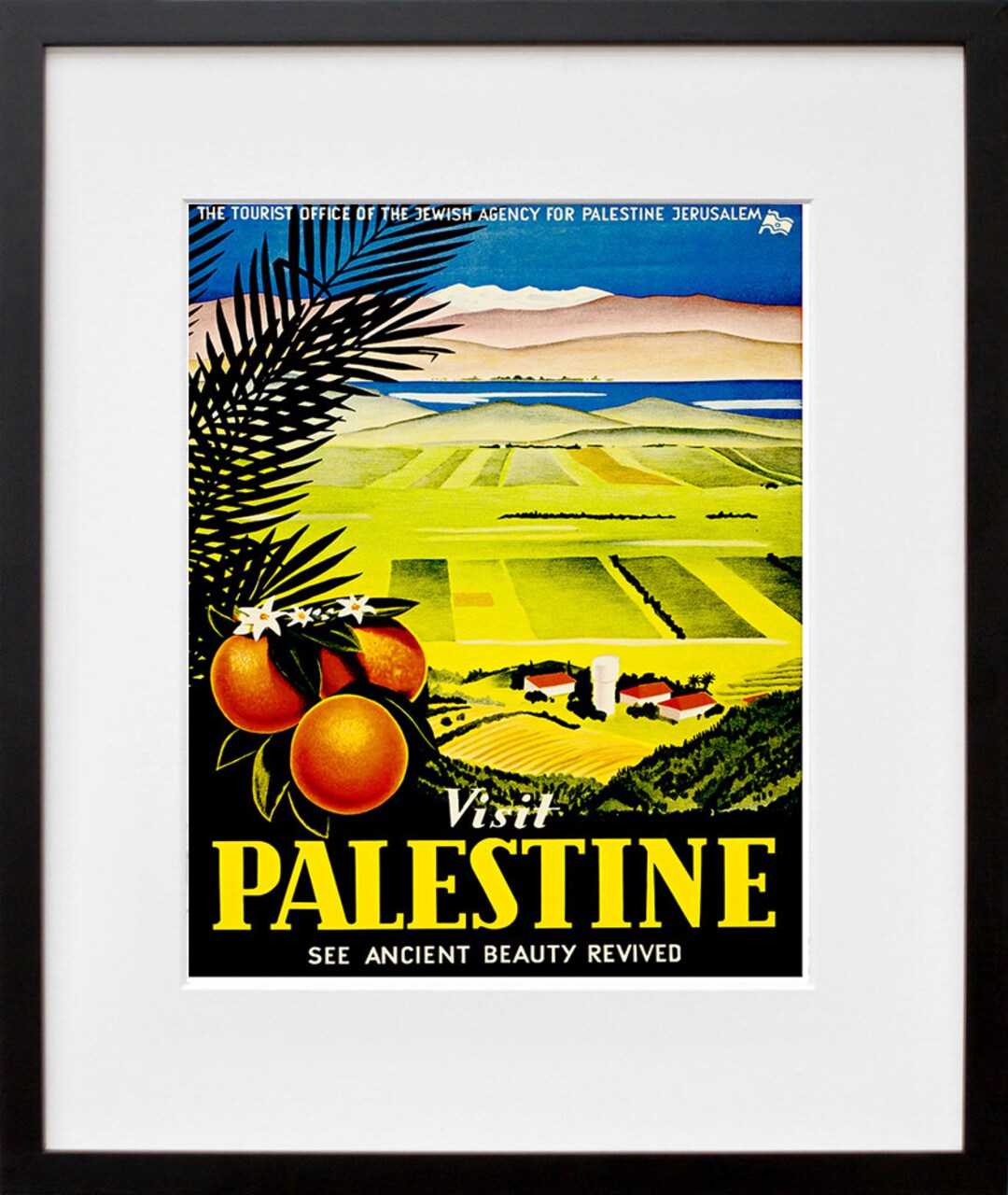 Art Palestine Travel Poster Vintage Print ZT155 - Etsy