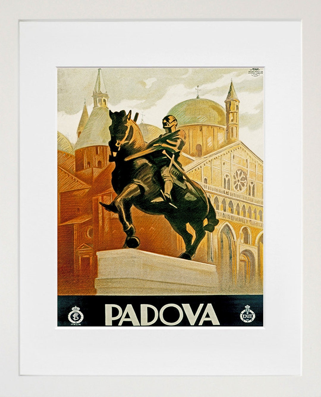 Art Italy Travel Poster Padova Italian Vintage Print (ZT163) - Etsy
