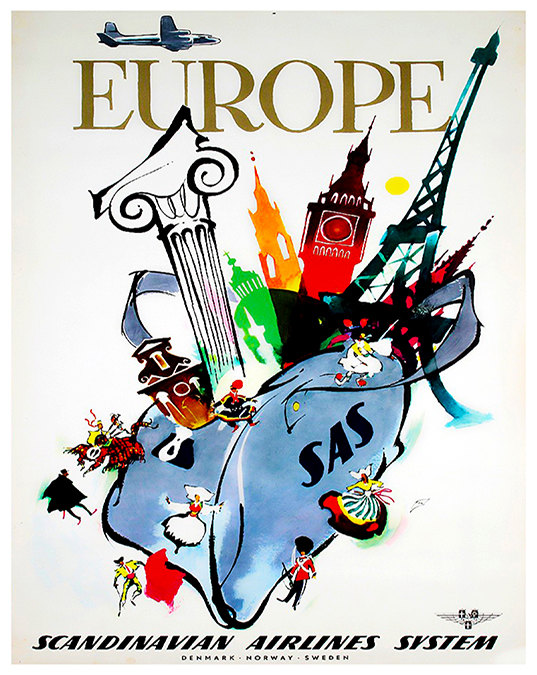 Retro Poster Europe Decor Art Travel Poster Wall Art Print - Etsy