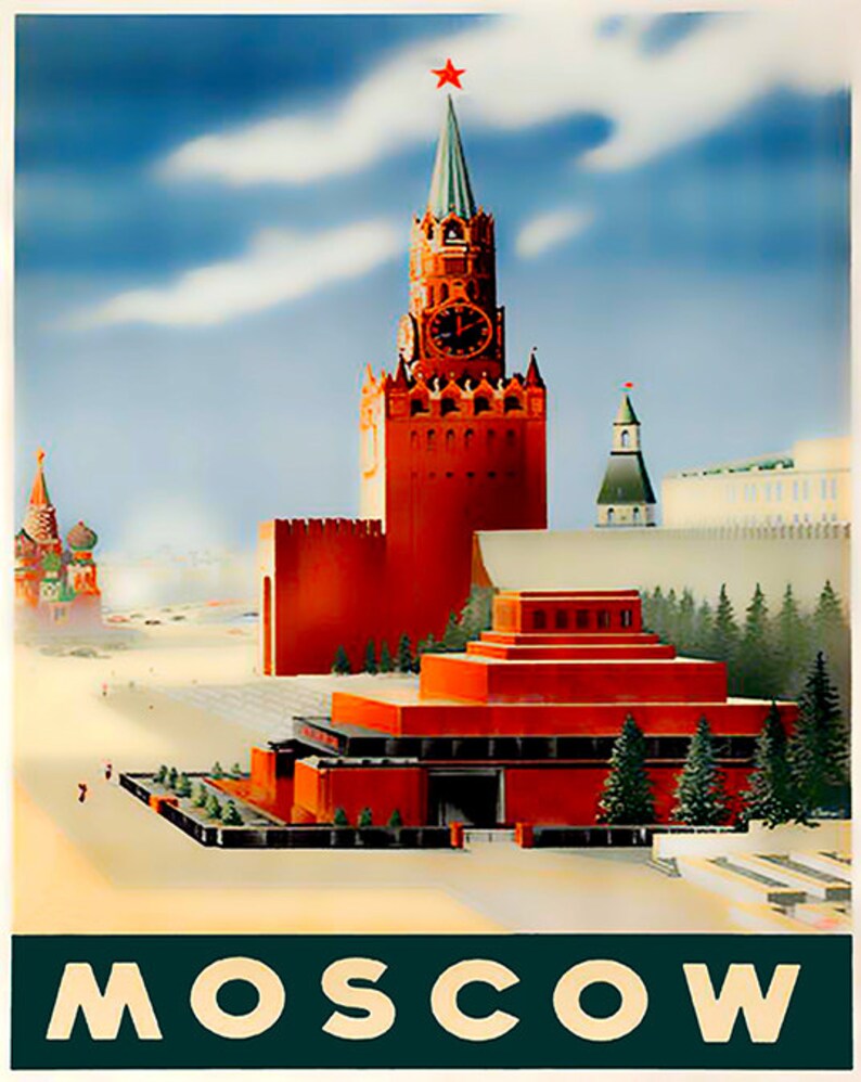 Russian Art Travel Poster Russia Print Home Decor ZT361 | Etsy