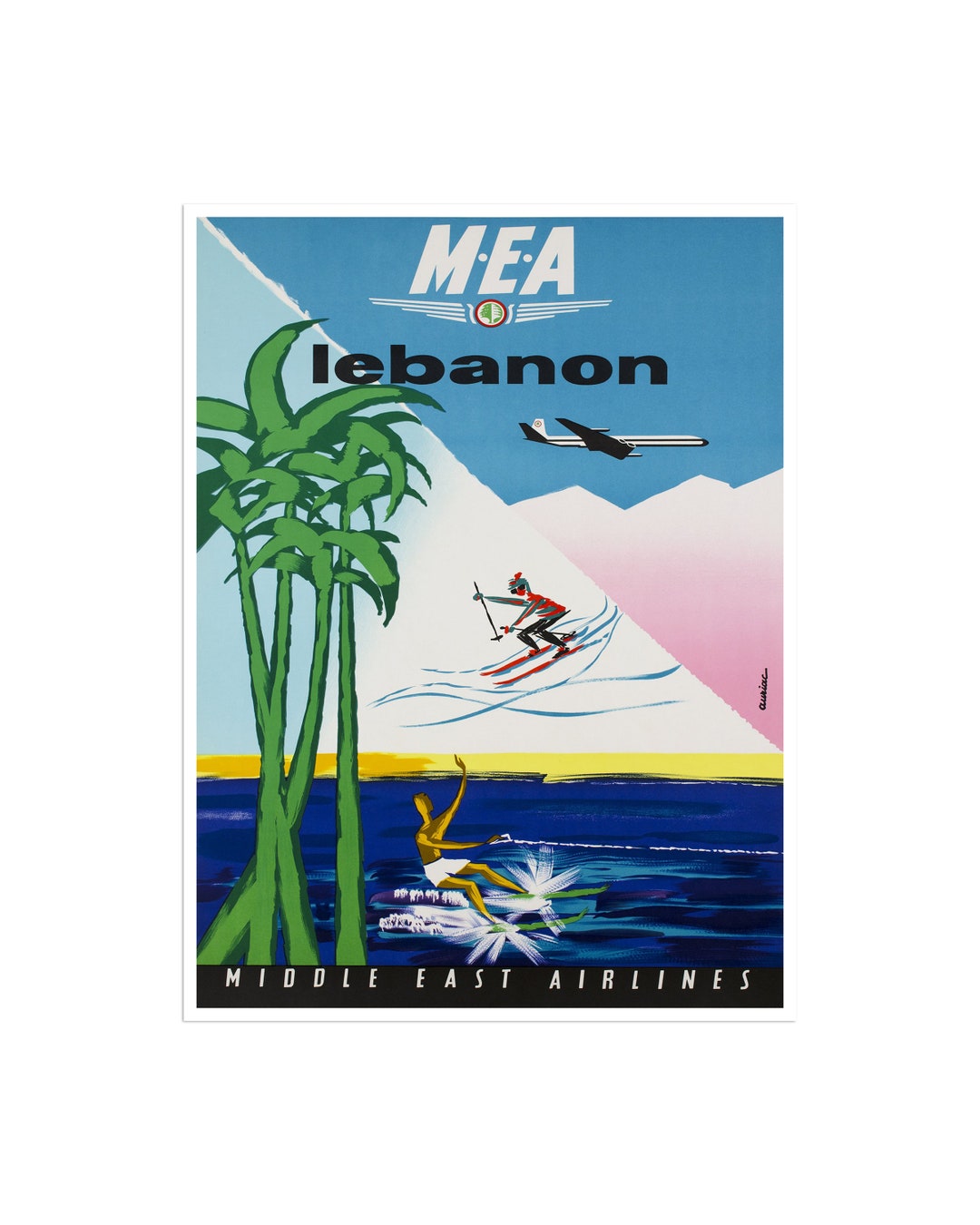 Lebanon Travel Poster Vintage Wall Art Home Decor (XR2640) - Etsy