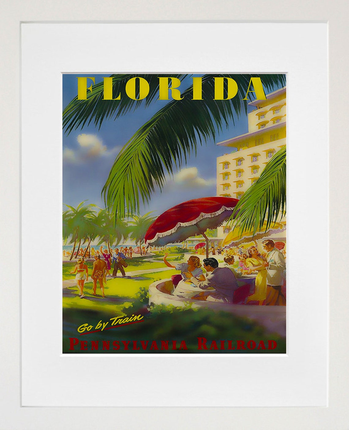 Florida Wall Art Print America Vintage Travel Poster TR79 - Etsy