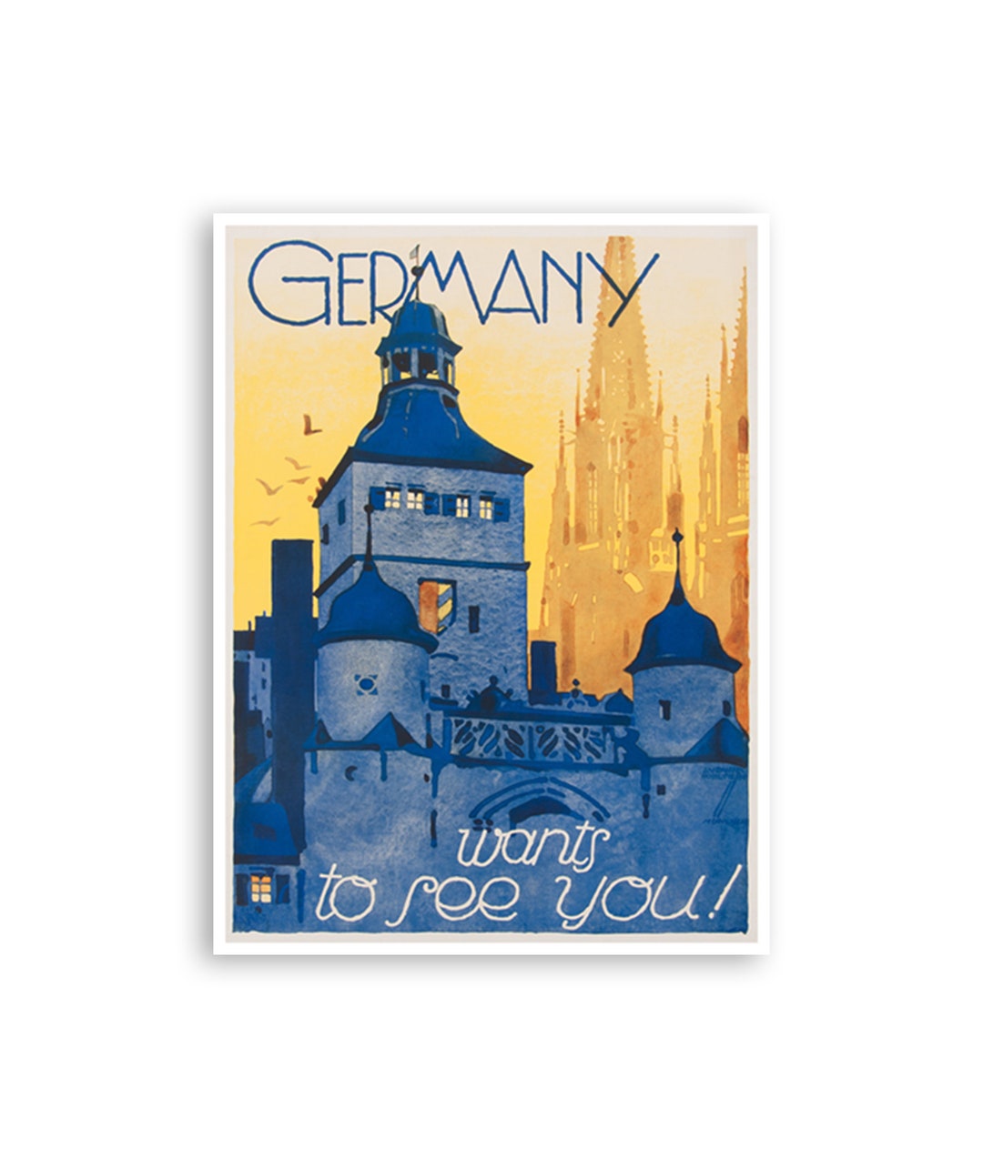 Germany Travel Art German Poster Print (xr3256)a - Etsy