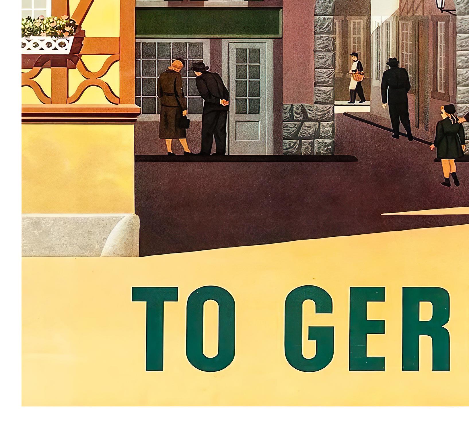 Travel Poster Germany Art Print Vintage German Home Decor (TR567) - Etsy