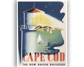 Connecticut Art Vintage Travel Poster Print Home Wall Decor | Etsy