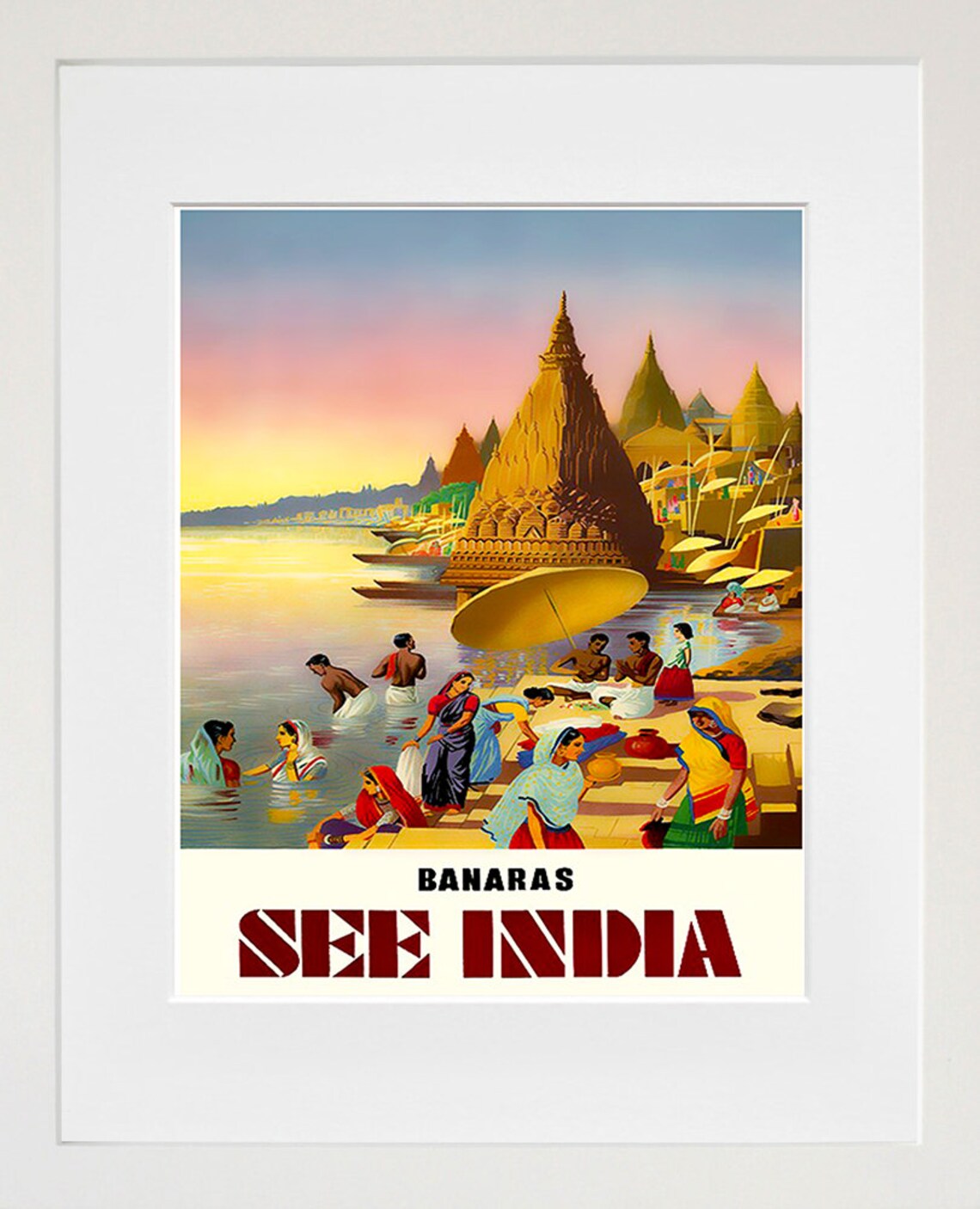 India Travel Poster Indian Art Print Home Decor ZT398 | Etsy