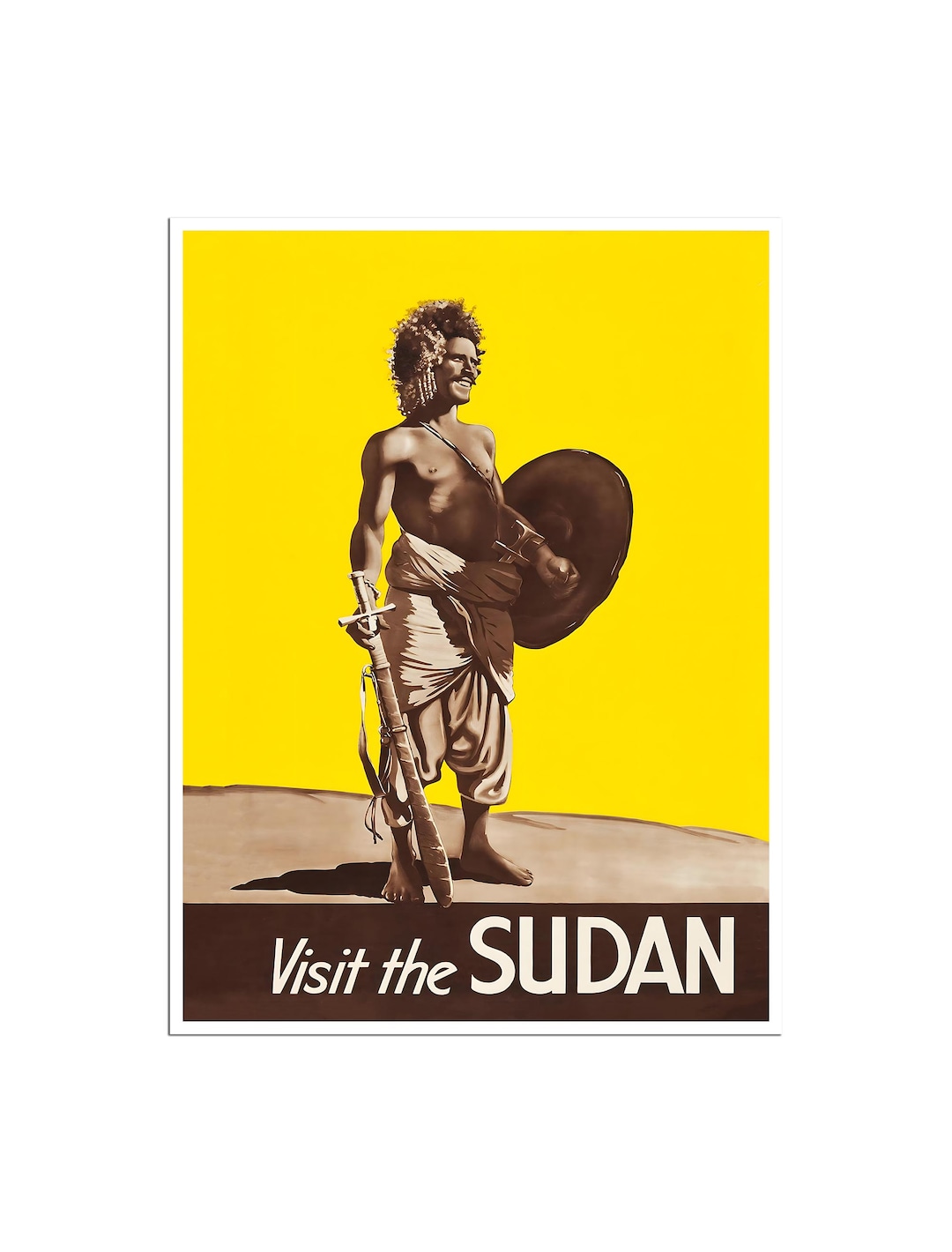Sudan Print Sudanese Art Travel Poster (XR4878) - Etsy