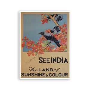 India Travel Poster Indian Art Print (xr1906)a - Etsy
