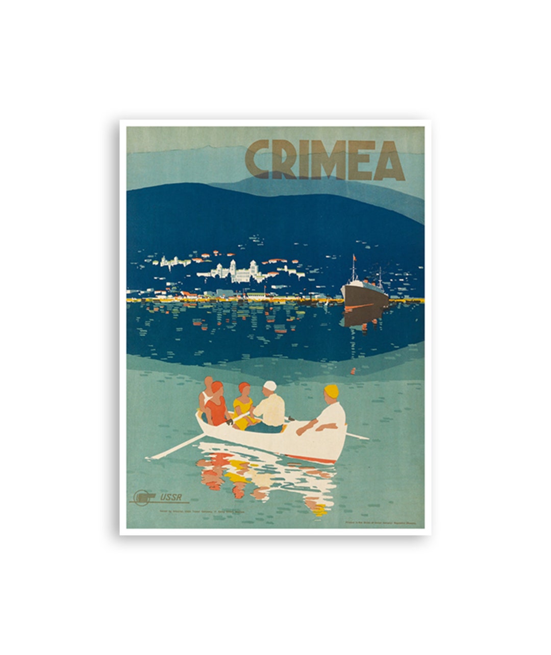Crimea Vintage Art Travel Poster Print (XR3883) - Etsy