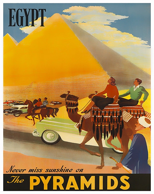 Egypt Art Vintage Travel Poster Print Home Egyptian Wall Decor - Etsy