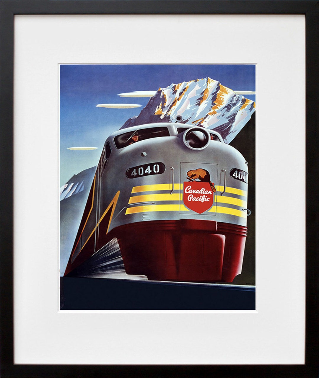 Train Art Travel Poster Railroad Print (TR70) - Etsy