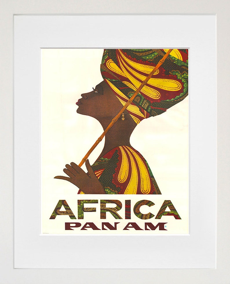 Africa Art Vintage Travel Poster Print Home African Wall Decor - Etsy