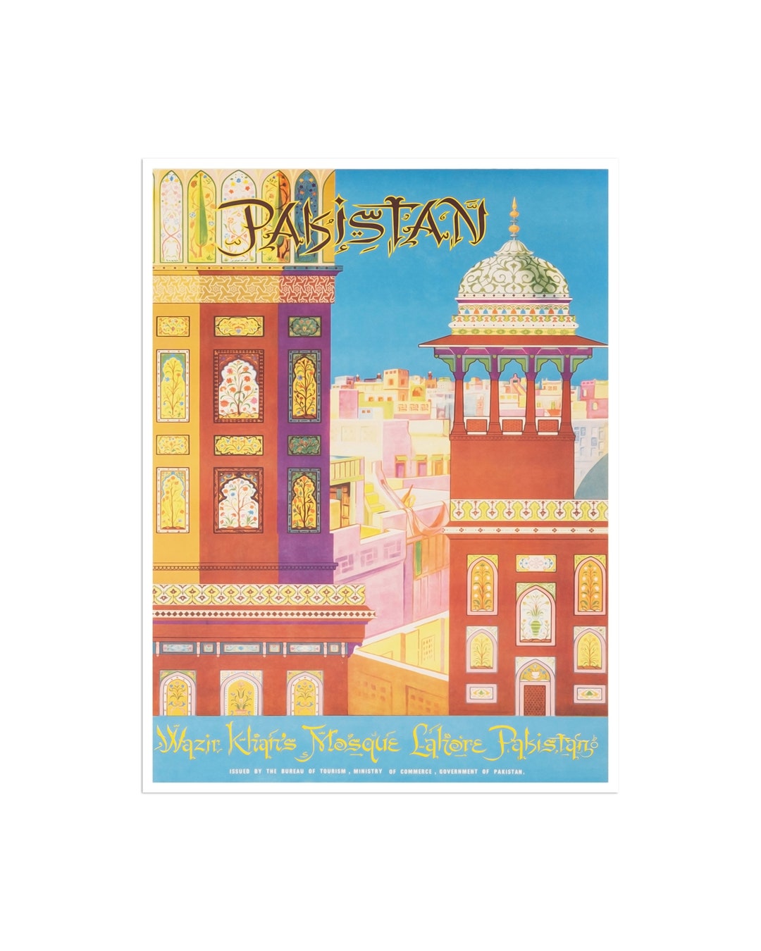 Pakistan Travel Poster Sign Wall Decor Art Print (XR1920) - Etsy