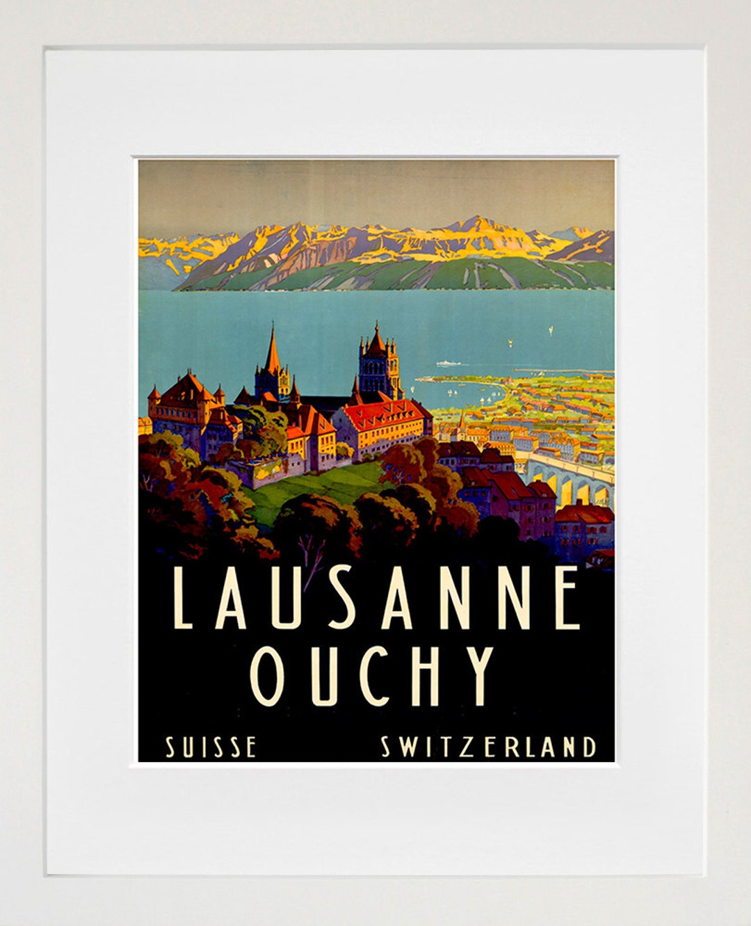 Switzerland Travel Art Swiss Poster Print Home Decor (XR177) - Etsy