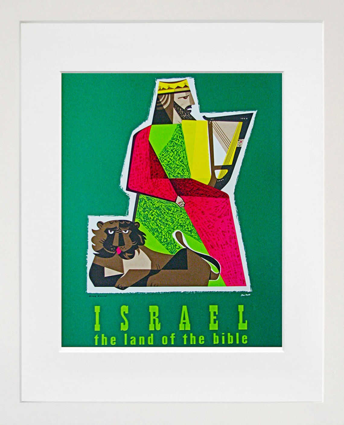 Israel Travel Art Print King David Vintage Home Decor Poster (ZT141) - Etsy
