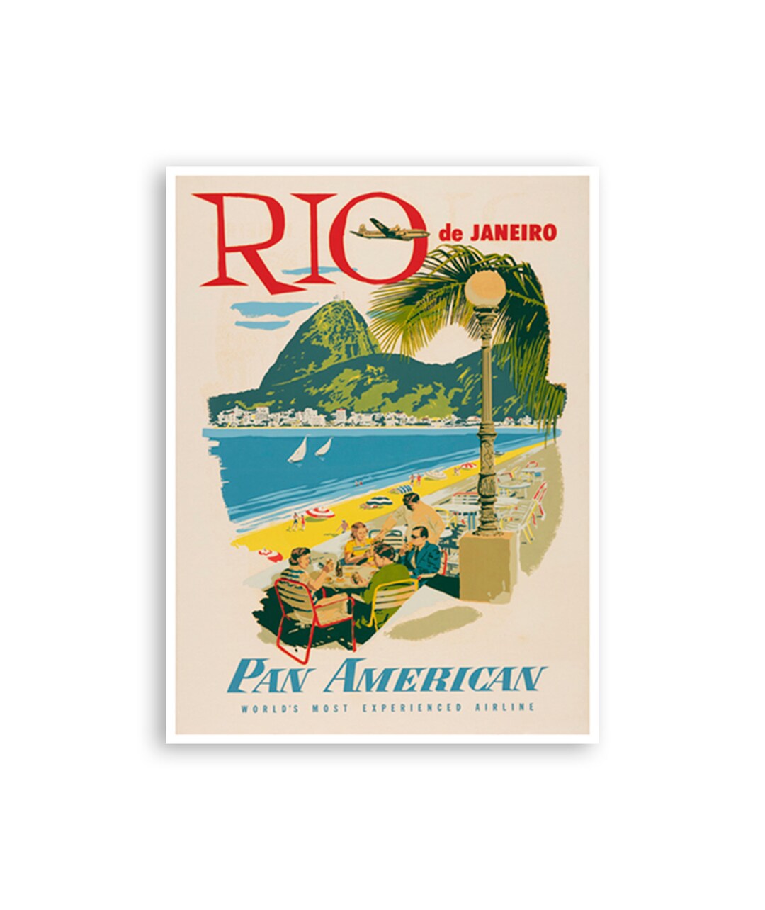 Brasil Wall Art Vintage Poster Rio De Janeiro Travel Print XR3248 ...