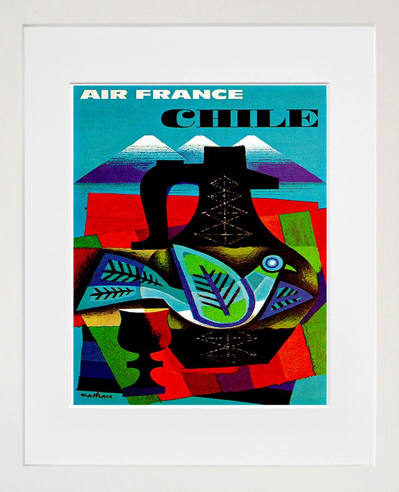 Chile Travel Print Poster Wall Art XR141 - Etsy Australia