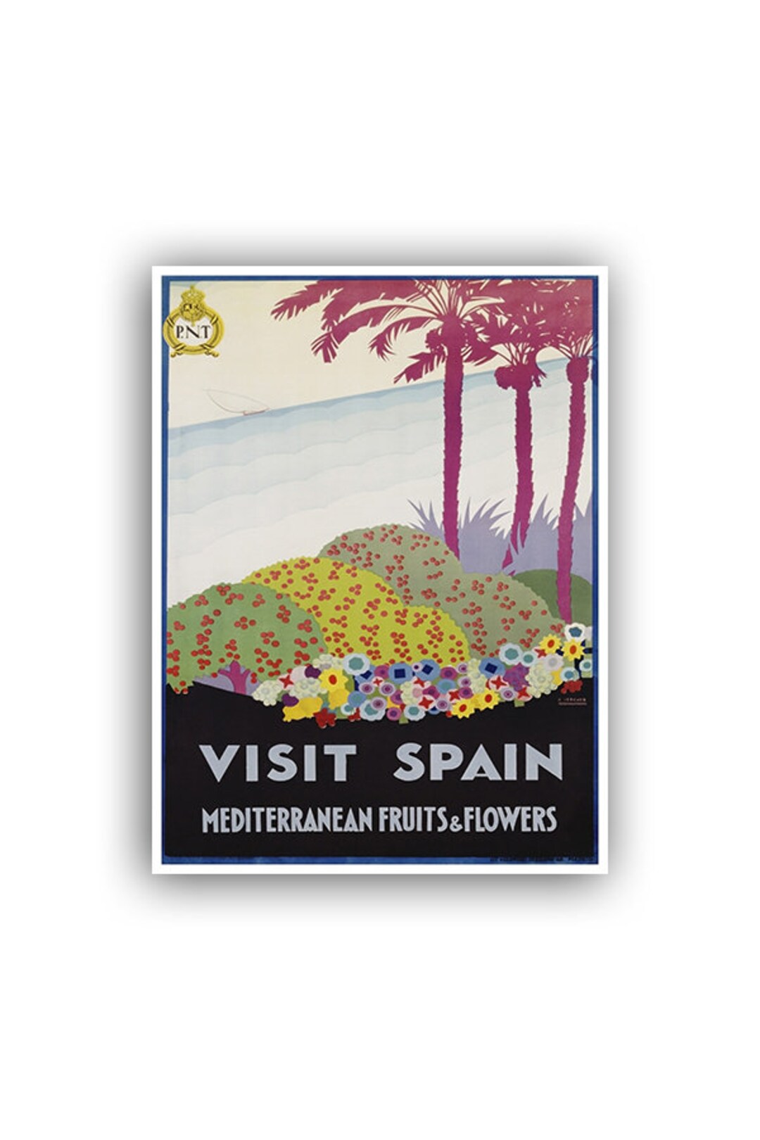 Spain Art Retro Poster Spanish Art Travel Poster Wall Art - Etsy