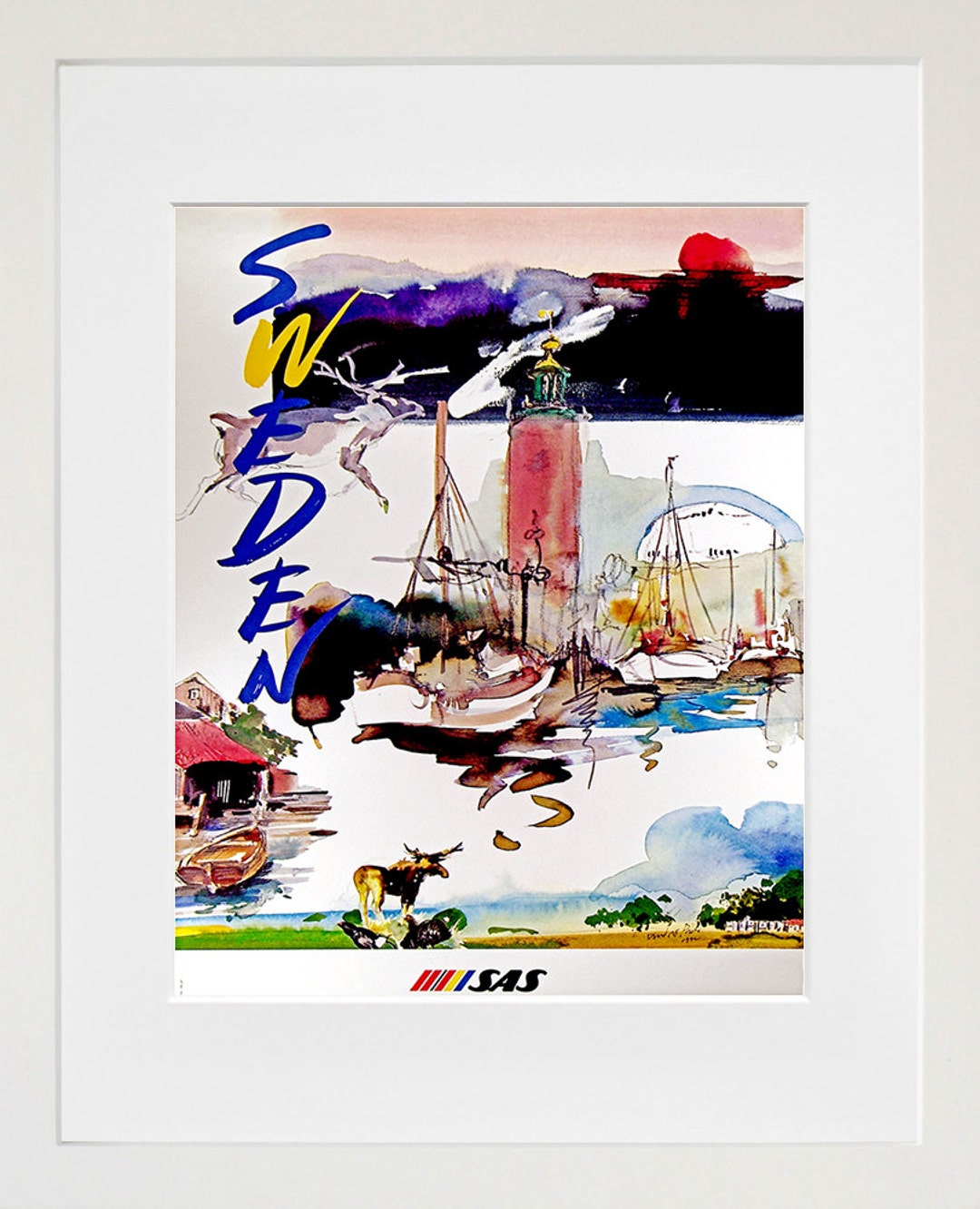 Sweden Travel Poster Swedish Art Home Decor Print (TR83) - Etsy